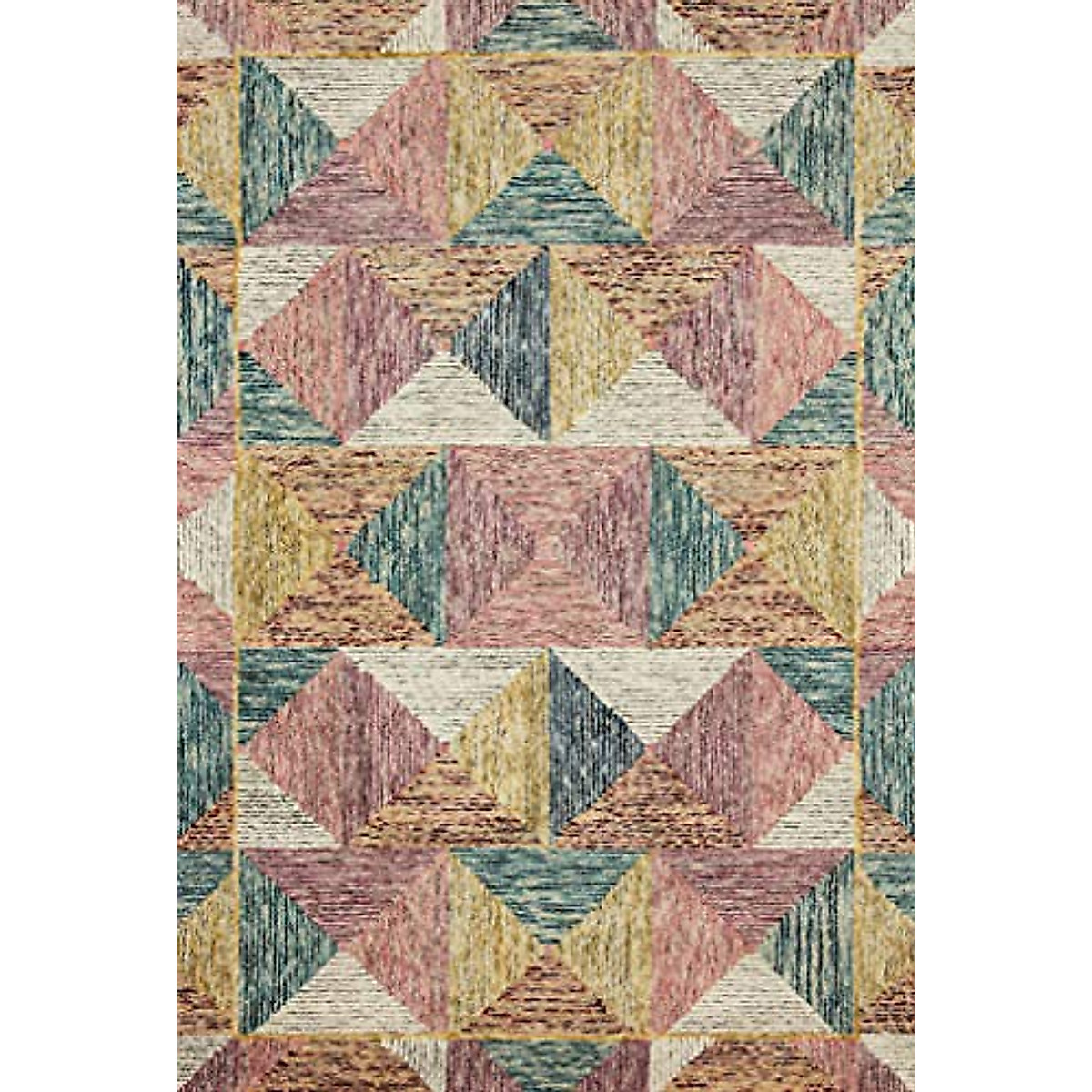 Loloi II Spectrum Collection SPE-01 Silver/Fiesta, Contemporary 7'-9" x 9'-9" Area Rug