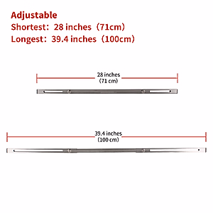 TYESTAND CPT-4 Undermount Sink Supports Brackets Adjustable Stainless Steel Installation Kit for Heavy Duty Undermount Kitchen Sink (28-39.4 inches（71-100cm）)