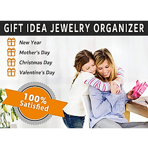 Necklaces and Bracelets Holders Wall Mounted Black Metal Jewelry Display Hanging Shelf with 30 Hooks Necklace Hanger Wall Shelf with Jewelry Hooks Rack Accessories Organizer for Women Girl Kids