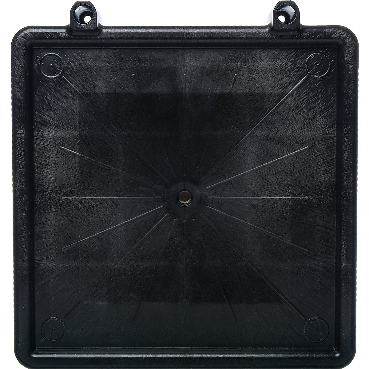 Carlisle FoodService Products E-Z Glide Warewashing Rack Dolly Dishwashing Rack Dolly with Drain for Kitchen and Restaurants, Plastic, 22.5 X 22.5 X 8 Inches, Black