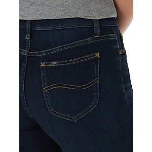 Lee Women's Ultra Lux Mid-Rise Slim Fit Skinny Jean, New Lawrence, 10 Short