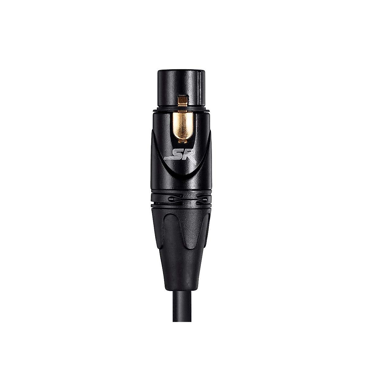 Monoprice Starquad XLR Male to XLR Female Microphone Cable - 3 Feet - Black, 24AWG, Optimized for Analog Audio - Gold Contacts - Stage Right Series