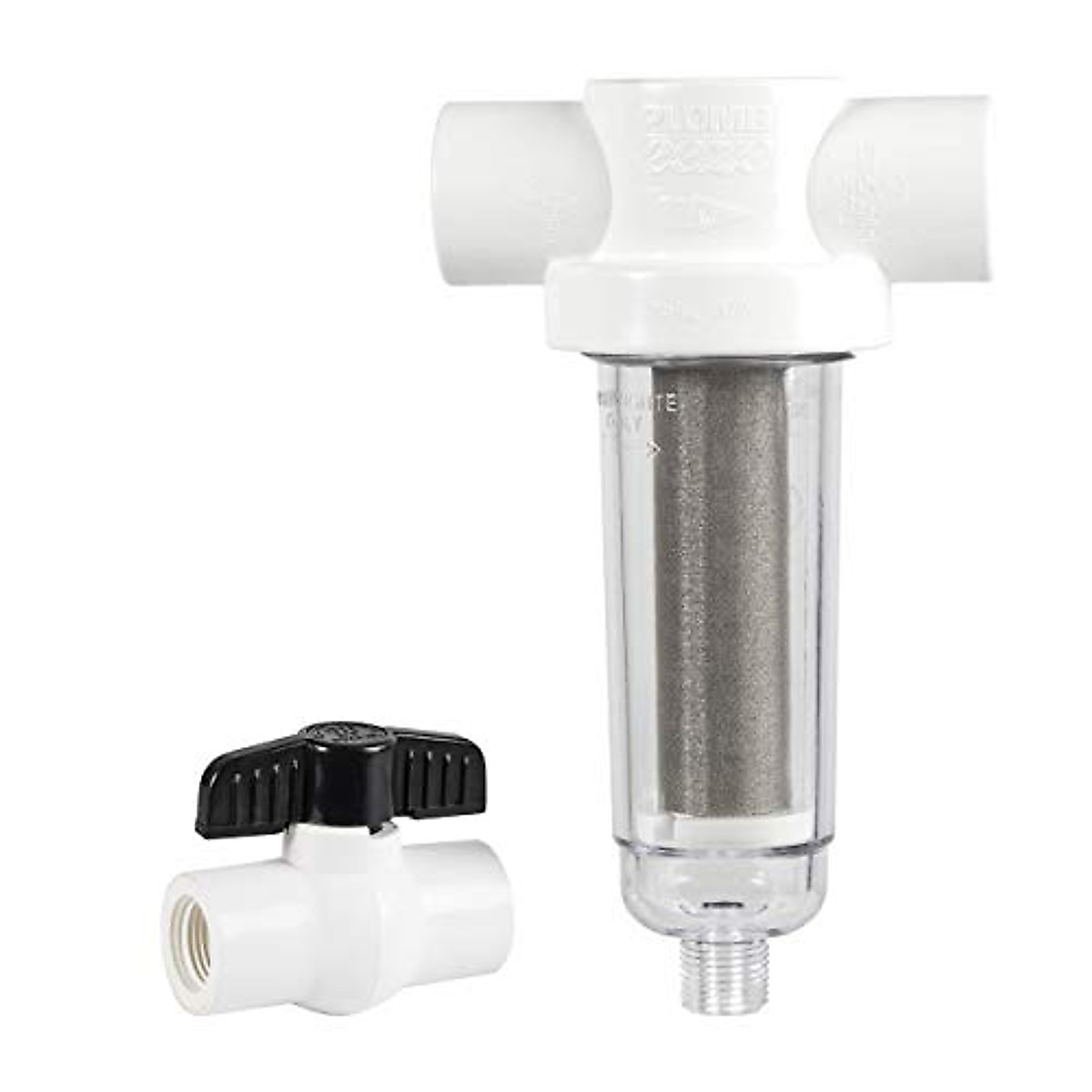 PLUMB eeze 1 inch Slip in-line T-Screen Filter with 140 Mesh