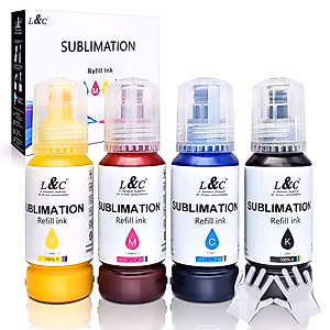 L&C Sublimation Ink for epson Ecotank 2840 2400 2800 2803 2850 ET 5800 ST 2000 ST 3000 ST 4000 STC2100 ecotank Printers
