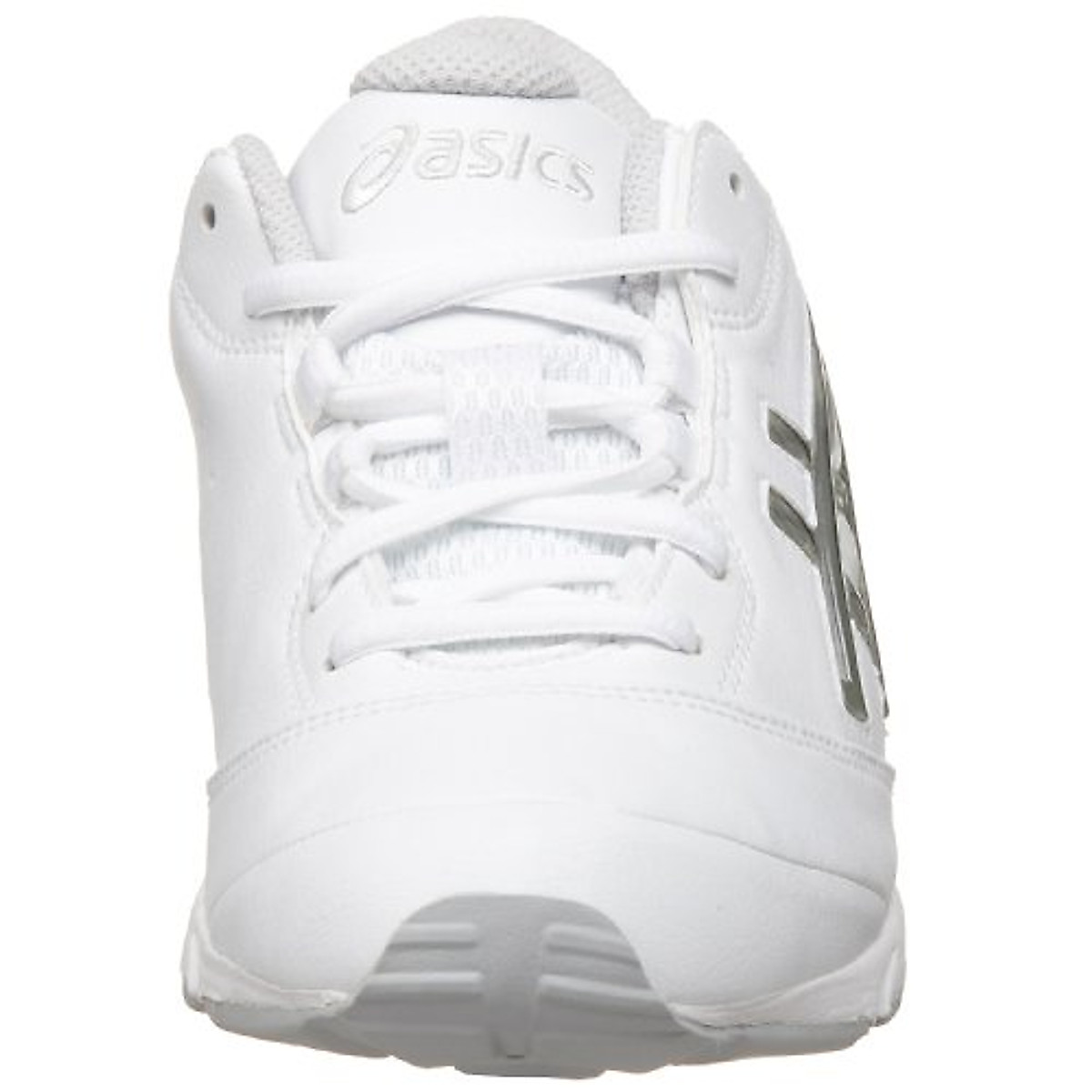 ASICS Women's Cheer 5 Cheerleading Shoe,White/Interchange/Silver,6.5 B US