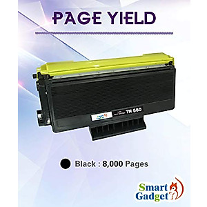 Smart Gadget Compatible TN580 Toner Cartridge Brother TN-580 TN-650 TN650 | Use with HL-5240 HL-5270DN MFC-8370 MFC-8660DN DCP-8060 DCP-8080DN Printers | 1_Pack