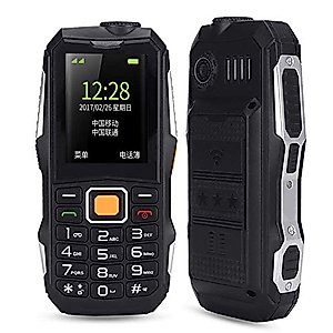 Dilwe1 U001 Seniors Cell Phones, Unlocked Bar Style Cell Phone, Dual SIM Dual Standby Cell Phone, GSM Mobile Phone,13800mah Battery (Black)