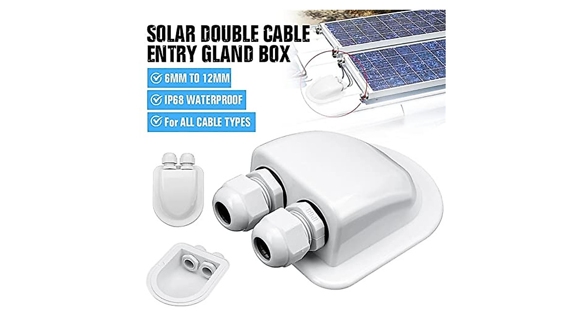 Waterproof Solar Cable Entry Gland for RV, Boat & Roofs
