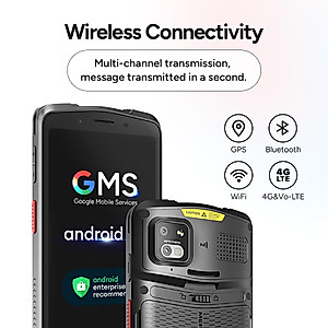 MEFERI ME61 Android Barcode Scanner with Charging Cradle, Compatible with Honeywell HS7 Scan Engine, PDA Handheld Mobile Computer, 1D 2D QR, Wi-Fi 4G BT GPS NFC, 6" Full-Screen, PDA for WMS
