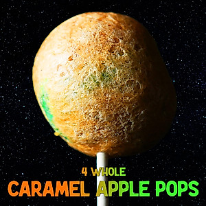 Freeze Dried Candy Variety Pack - Small Sample Pack with 4 Kinds of Freeze Dried Candy - Freeze Dried Cosmic Crunchies, Peach Rings, Moon Clouds and Caramel Apple Comets Shipped in Box for Protection