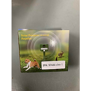 Jahy2Tech Ultrasonic Animal Repellent Outdoor Deer Repellent Devices Sonic Cat Repellent with Motion Sensor & Strobe Light, Skunk Rabbit Raccoon Repellent Solar Animal Repeller Deterrent for Yard