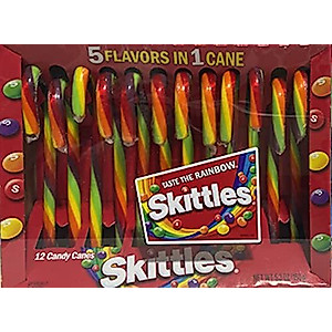 BBO Original Candy Canes - Treat your taste buds to a sampling of Candy Canes (Pack of 2); 9.53 Ounces (Skittles + Joly Rancher, Pack of 2)