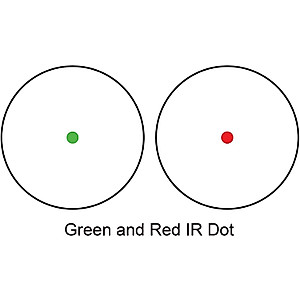 Barska AC12144 1x30 Compact 7" Red/Green Dot Sight with Mount