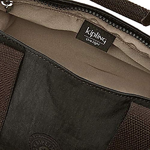 Kipling Women's Asseni Mini Tote, Compact Lightweight Everyday Purse, Nylon Shoulder Bag, Black Noir