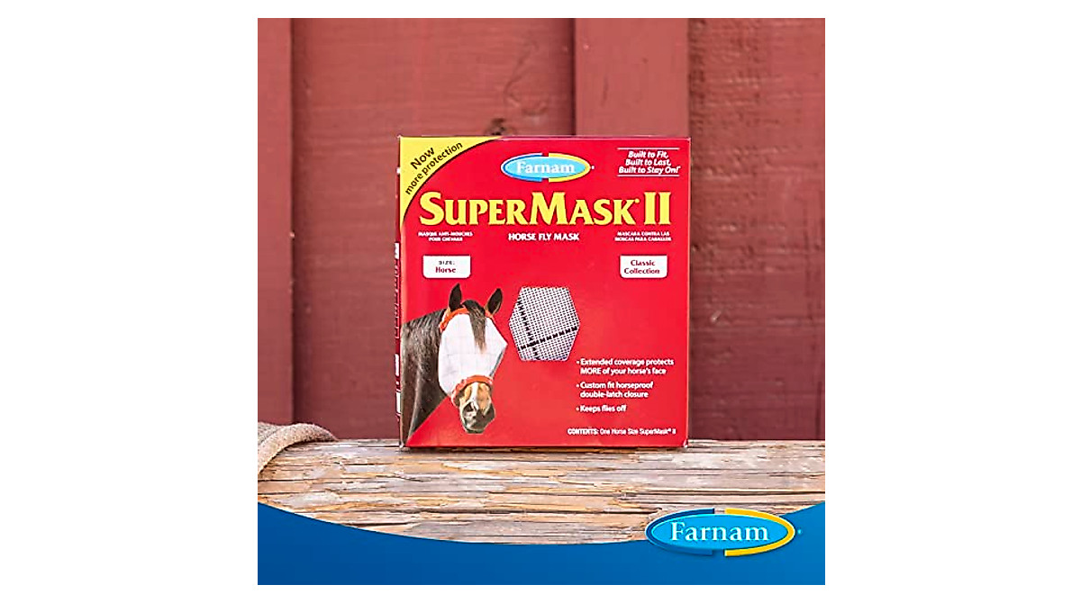 SuperMask II Fly Mask for Horses - Full Face Protection