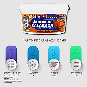 El Oso - Pumpkin soap for shoes. Saddle Soap for Advanced Leather Care, 4.40Oz.