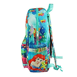 Disney The Little Mermaid - Ariel Deluxe Oversize Print Large 17.5" Backpack with Laptop Compartment - A19608