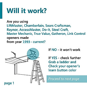 Solidremote 371LM 373LM 971LM 973LM, for Chamberlain, LiftMaster Garage Door Opener Remote