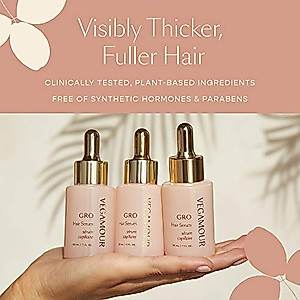 VEGAMOUR GRO Hair Serum for Thinning Hair and Hair Loss, 3-Pack