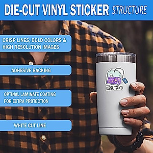 Miraki Suriel Teaco Stickers, Fantasy Book Stickers, Bookish Sticker, Kindle Stickers, Water Assitant Die-Cut Vinyl Stickers Decals for Laptop Phone Kindle Journal Water Bottles, Stickers