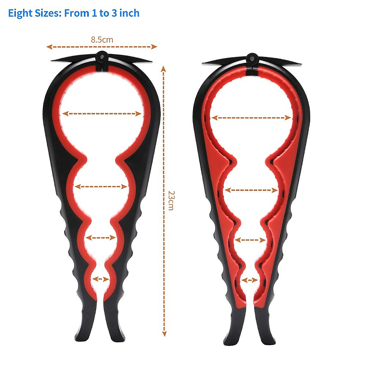 Jar Opener Bottle Opener and Ring Pull Can opener for Seniors, Arthritis Hands and Anyone with Low Strength, Arthritis Jar Openers Get Lids Off Easily