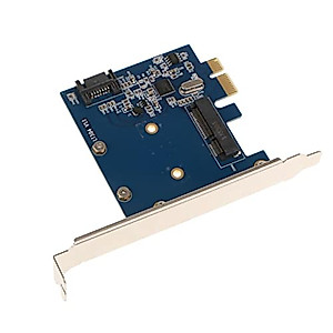 balikha High Combo Card Adapter 6Mbps PCI E to MSATA 3.0 SSD & SATA3.0
