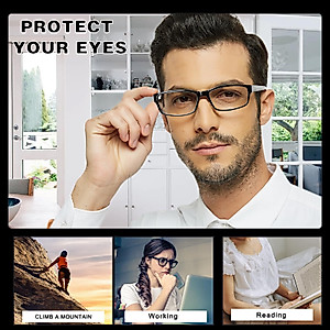 JOSCHOO Computer Reading Glasses for Women and Men 6 Pack Blue Light Blocking Spring Hinge Readers (Mix Color-2, 1.75)…