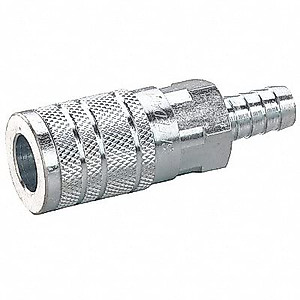 Quick Connect,Socket,1/2" Body,1/2" Barb