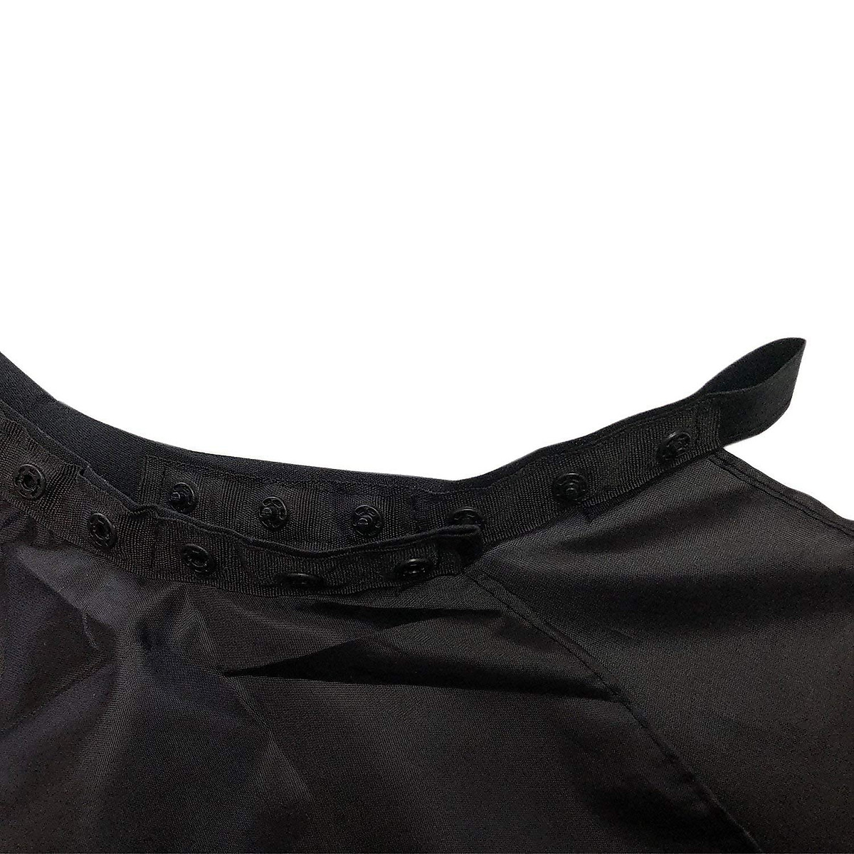 VETUZA Professional Barber Cape, Salon Cape with Snap Closure for Hair Cutting, Black 59" x 51"