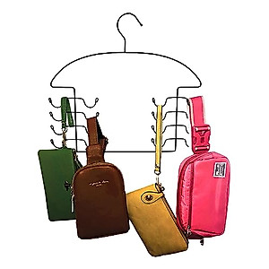 DR . ORGANIZER 2 pc set, Tank Top Closet Organizer Hangers - Black Steel, USA Patented (8200), 2 Count (Pack of 1)