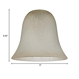 Design Classics Lighting Bell Glass Light Shade - Lipless with 1-5/8-Inch Fitter Opening