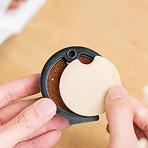 WAITLOVER 50PC Disposible Paper Filter for Reusable Tassimo/Nespresso Coffee Capsule Capsule from for Cleaning Keep Protect Block