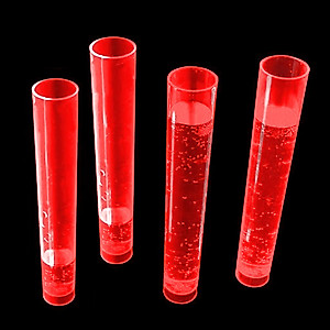 Transparent Test Tube Shot Glasses, 2 oz Hard Plastic Shot Glasses, Self Standing, 5.75"L x 3/4" in, 250pcs.