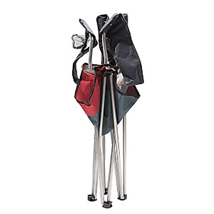 WFS Camping Quad Chair, Red/White/Blue