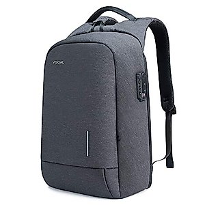 VGOAL Laptop Backpack 13.3 inch with TSA Lock and USB Charging Port Flight Approved Carry on Business Backpack Anti Theft Lightweight Traveling Backpack Water Resistant College Rucksack Computer Bag for Men and Women