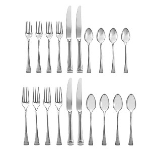 Lenox Platinum Federal 20-Piece Flatware Set, 3.00 LB