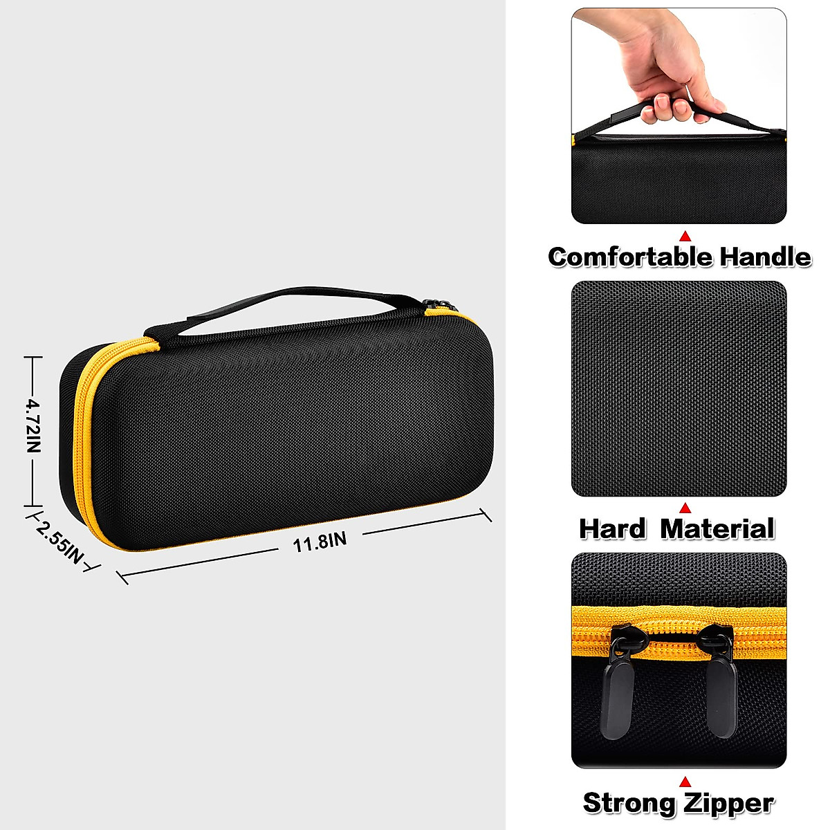 Case Compatible with Fluke T5-1000/ T5 600/ T6-1000/ T6 600 Electrical Voltage, Continuity and Current Tester Meter Organizer Holder - Black (Box Only)