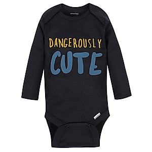 Onesies BrandUnisex Baby6-Pack Long Sleeve BodysuitsTiger Blue12 Months