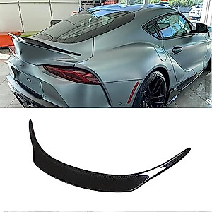 ELZEM Compatible with Supra A90 A91 2019-2022, Car Rear Spoiler Trunk Tuning Boot Wing, Carbon Fiber, Body Kit Sports Styling Racing Refit
