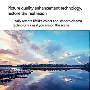 Zzmop HD Smart LED TV,4K Flat Panel LCD TV with Widescreen Monitor,Wall Mount or Standing TV,USB Media Playback,for Home,Commercial,Black