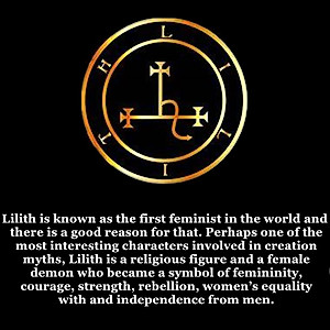 Black Plated Matte Sigil of Lilith Female Symbol of Power Ring, Stainless Steel Pagan Satanic Feminine Devil Lilith Seals Plain Ring Feminist Wedding Band for Her, Size 8