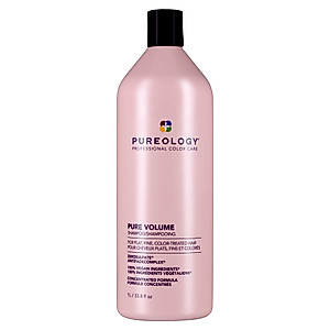 Pureology Pure Volume Shampoo | For Flat, Fine, Color-Treated Hair | Adds Lightweight Volume | Sulfate-Free | Vegan | Updated Packaging | 33.8 Fl. Oz. |