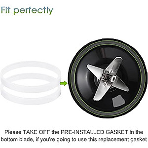 Ninja Blender Replacement Parts 7 Fins Ninja Blender Blade, URSUMER Ninja Blender Parts for Ninja Blender Cups Compatible with Nurti Ninja Blenders Auto iQ BL450-30 BL642-30 BL482-30 BL682-30 ect.