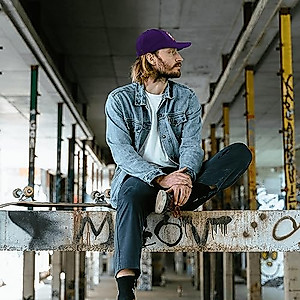 Cowgirl hat Ghost Letter Boo Hiking hat Hunting hat Gifts for Boyfriends Running Hat Purple