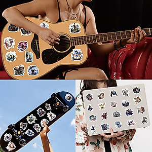 60PCS Arknights Stickers for Laptop and computer, Cartoon animation Waterproof Vinyl Stickers for Water Bottle Skateboard Guita Car Bumper Luggage,Cartoon Art Graffiti Decals for Kids Girls Teens Adults (knights)