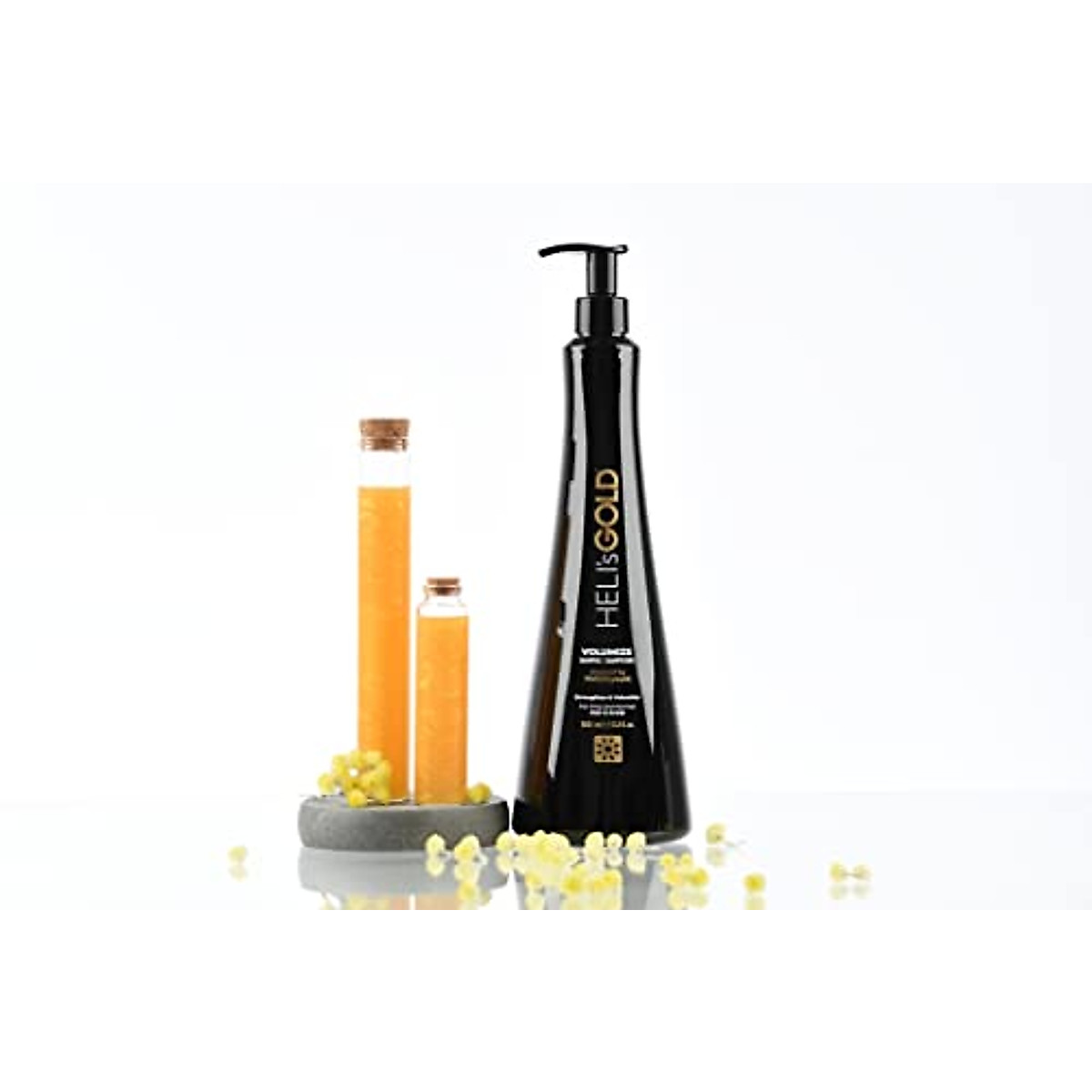 Heli's Gold Volumize Shampoo - Gently Cleanses And Rebalances Your Scalp - Promotes Stronger, Revitalized Growth - Increases Hair Density And Vitality - Fine, Thin And Lifeless Strands - 33.8 Oz