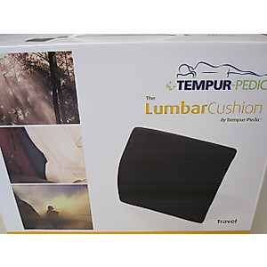 Tempur-Pedic Lumbar Support Cushion, Navy Blue, One Size