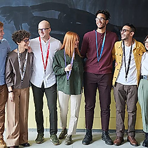 XIBINO 5pcs Off White Lanyard for Keys kdracoip Strap for Keychains ID Holder Key Phones with Quick Release Buckle Neck Lanyard (5 Colors)