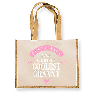 Design, Invent, Print! Granny Gift, Birthday Bag, Present, Bag, Funny Gifts From Granddaughter Keepsake, Shopping Tote (Natural)