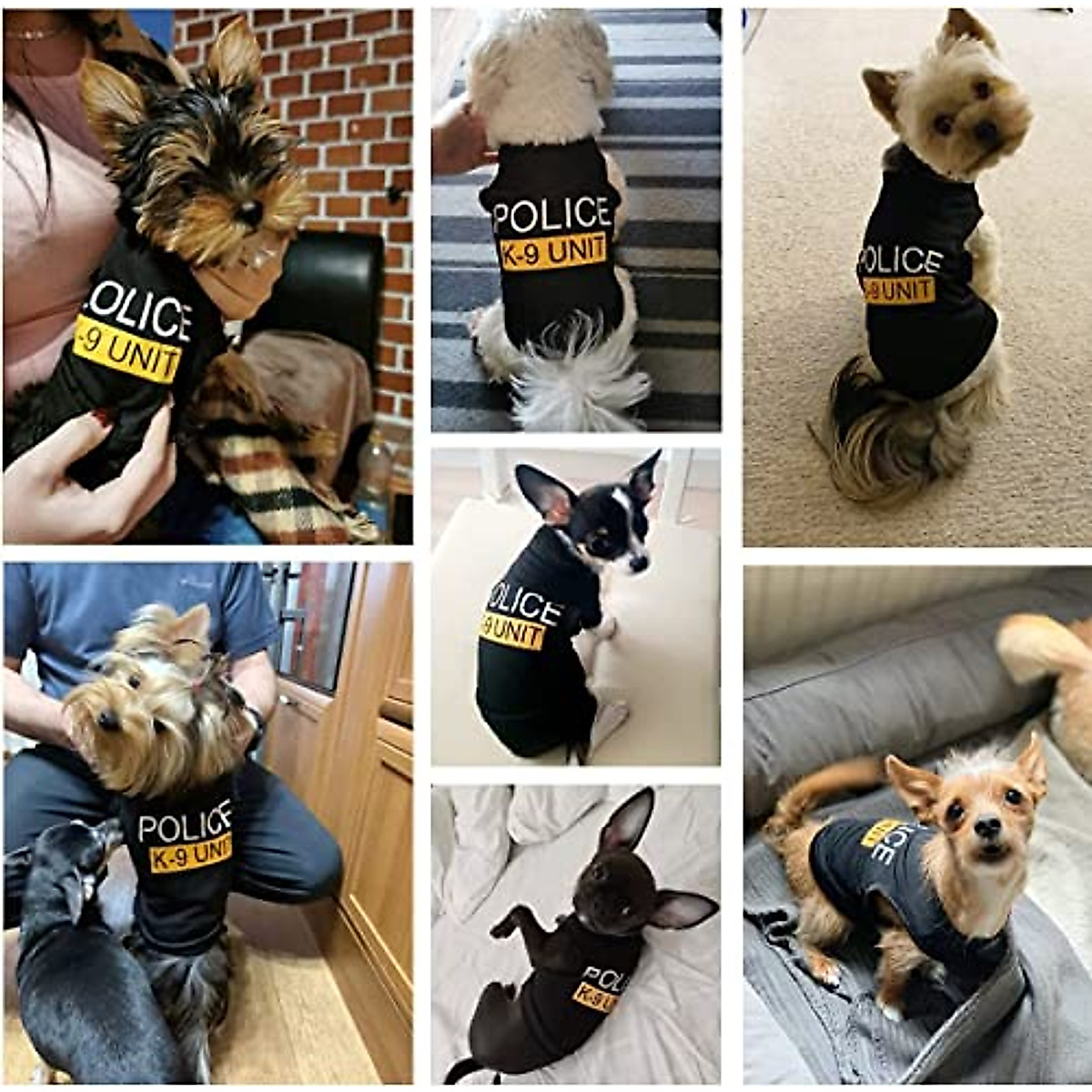 Dog Costumes K9 Cat Apparel Shirts for Cosplay，Breathable Pet T-Shirts，Summer Clothes Vest for Dogs Puppy Boy Girl (X-Large)